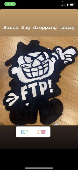 Fuck The Population FTP Boris Rug | Grailed