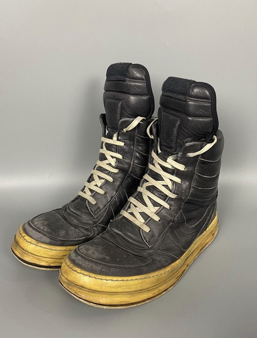 Rick Owens Destroyed Black Dunks | Grailed