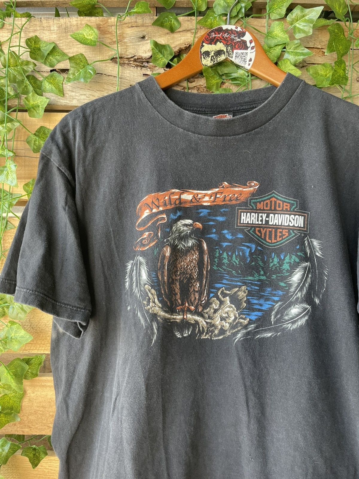 Vintage Vintage Harley Davidson Eagle Flame 90’s Biker Graphic Tee | Grailed