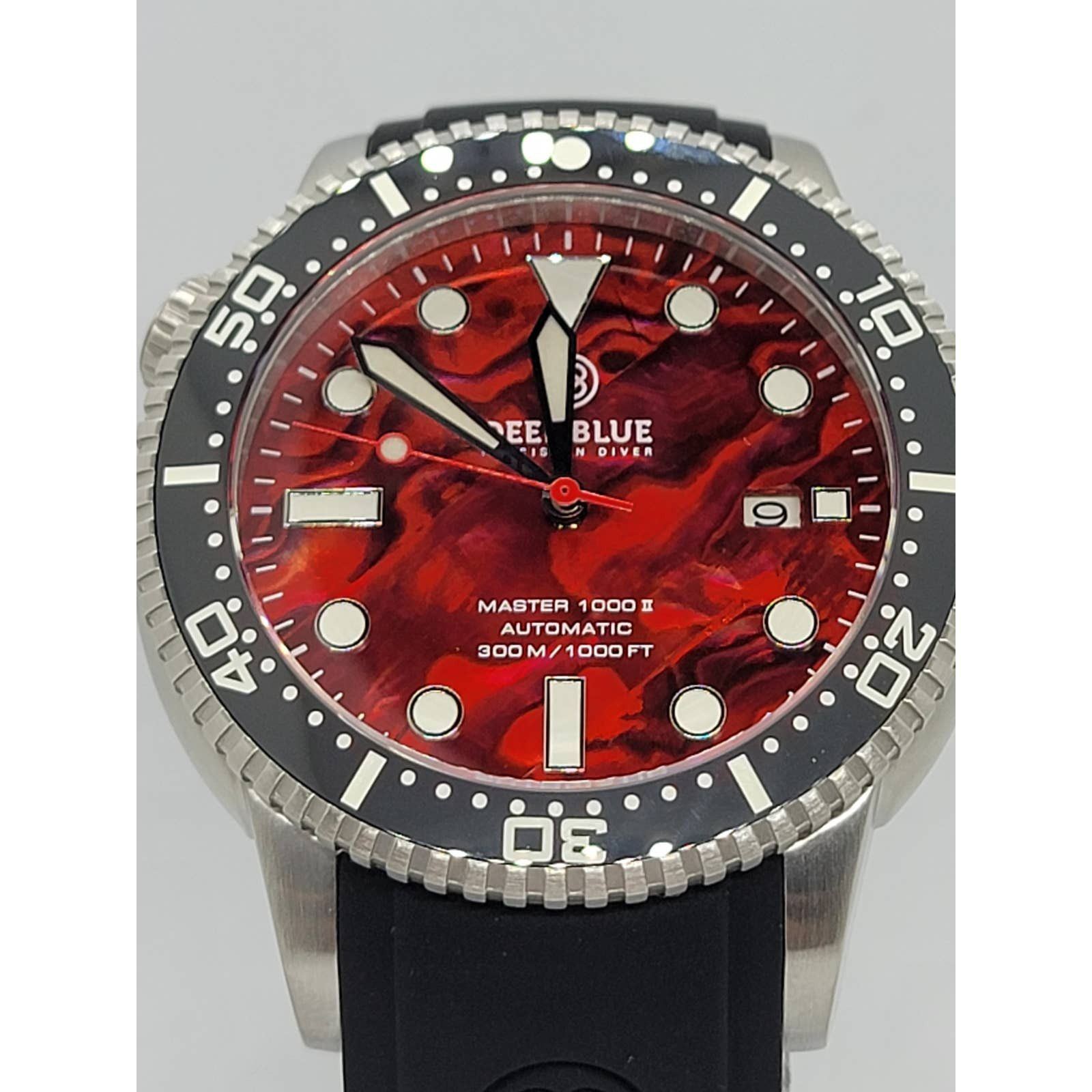 Other Deep Blue Red Abalone Master 1k Automatic 44mm Diver | Grailed