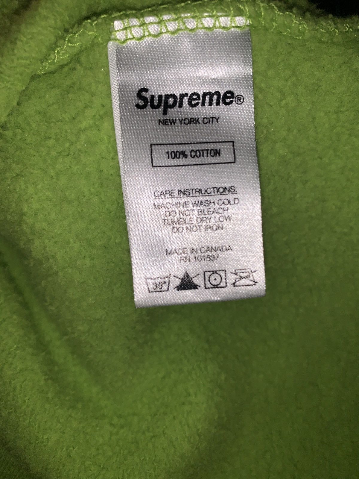 Supreme Lord Fubu custom Acid Green Supreme box logo | Grailed