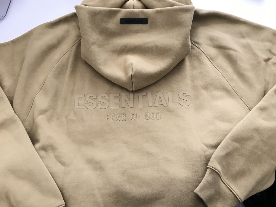 Pacsun Fear of God x ESSENTIALS Pullover Hoodie - AMBER | Grailed