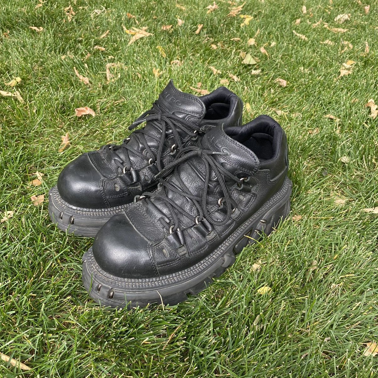 Aldo × Vintage Vintage Aldo x Gordon Jack Leather Chunky Platform ...