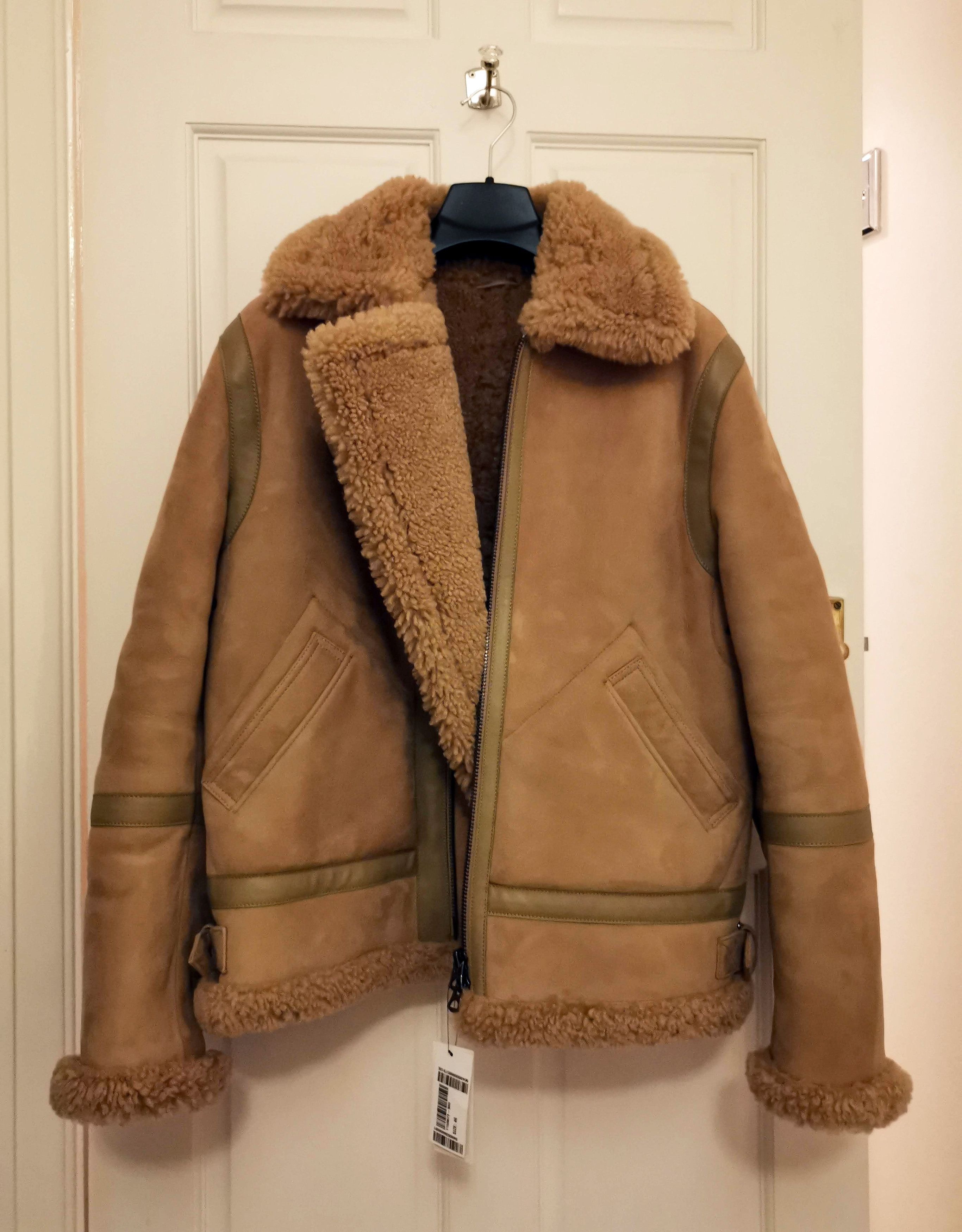 Acne Studios Ian Shearling Jacket - Nude / Almond | Grailed