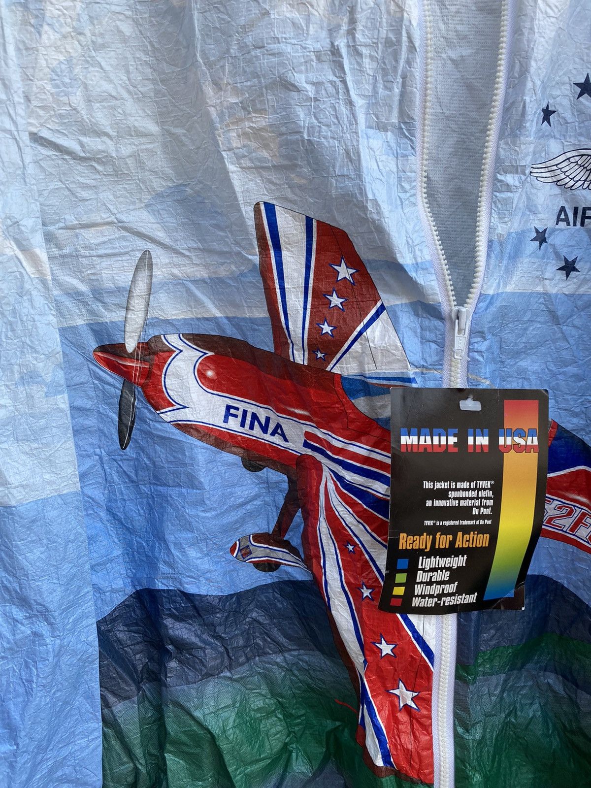 Made In Usa × Vintage Fina Air Team Graphic Jacket | Grailed