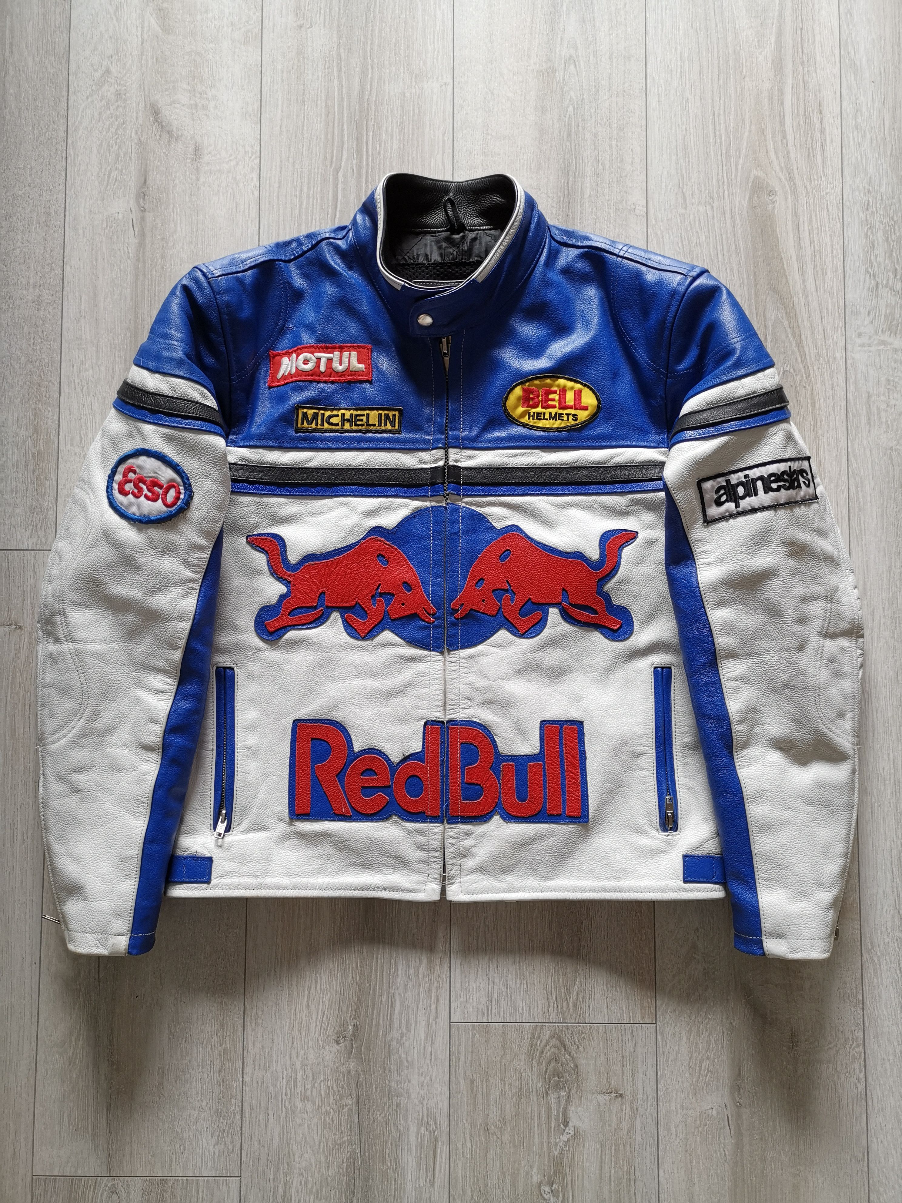 Racing × Red Bull × Vintage 🔥Vintage RED BULL racing leather jacket ...