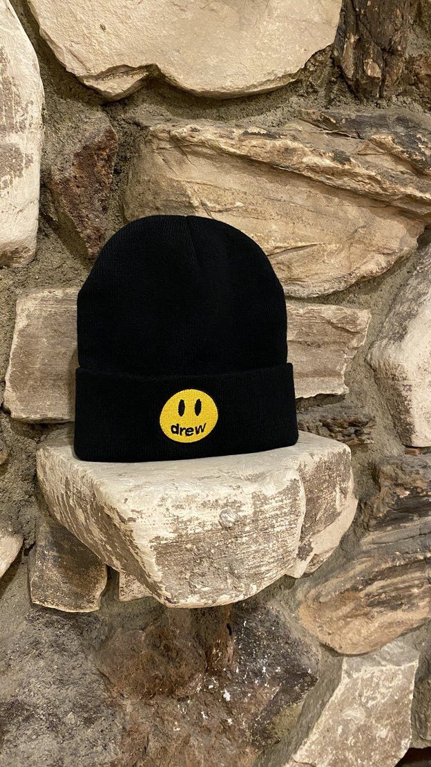 Drew House × Justin Bieber Drew House mascot rib beanie | Grailed