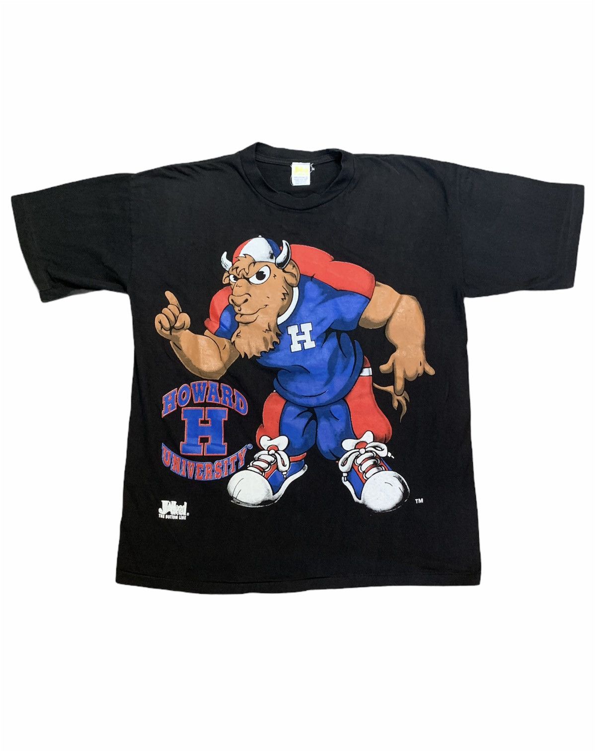Vintage Vintage Howard University Bison Mascot Shirt | Grailed