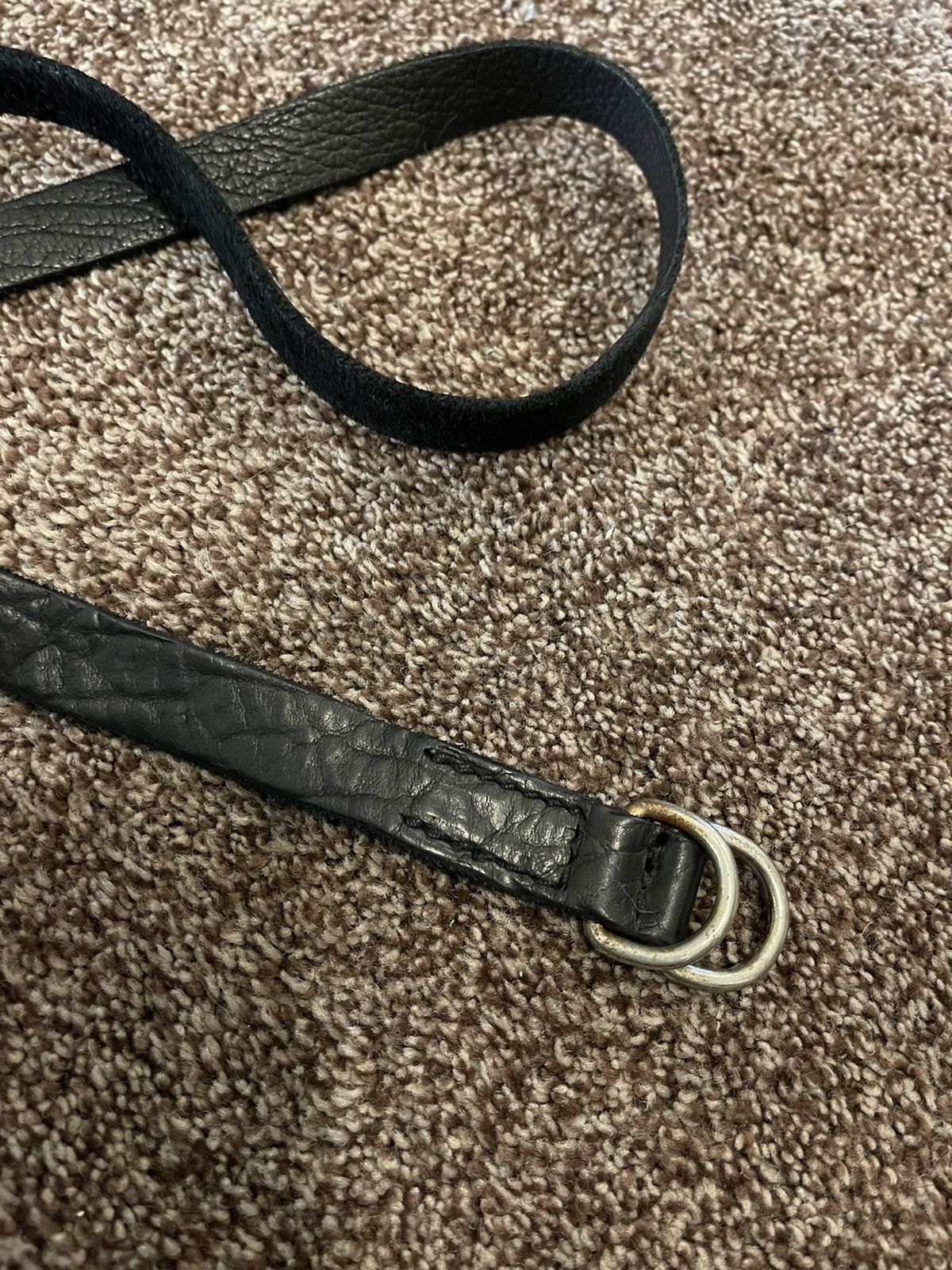 Guidi Rare Bison Leather Double Hoop belt | Grailed