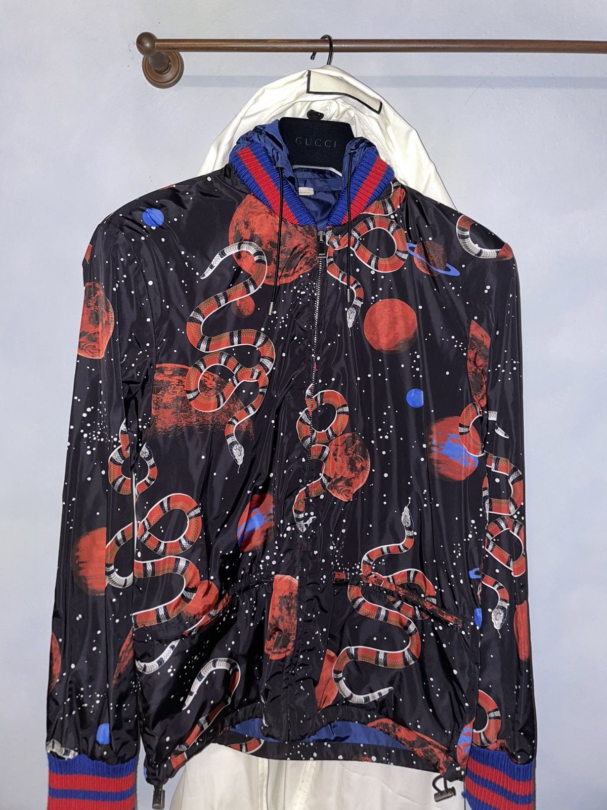 Gucci Gucci Space Snake Print Hood Jacket | Grailed