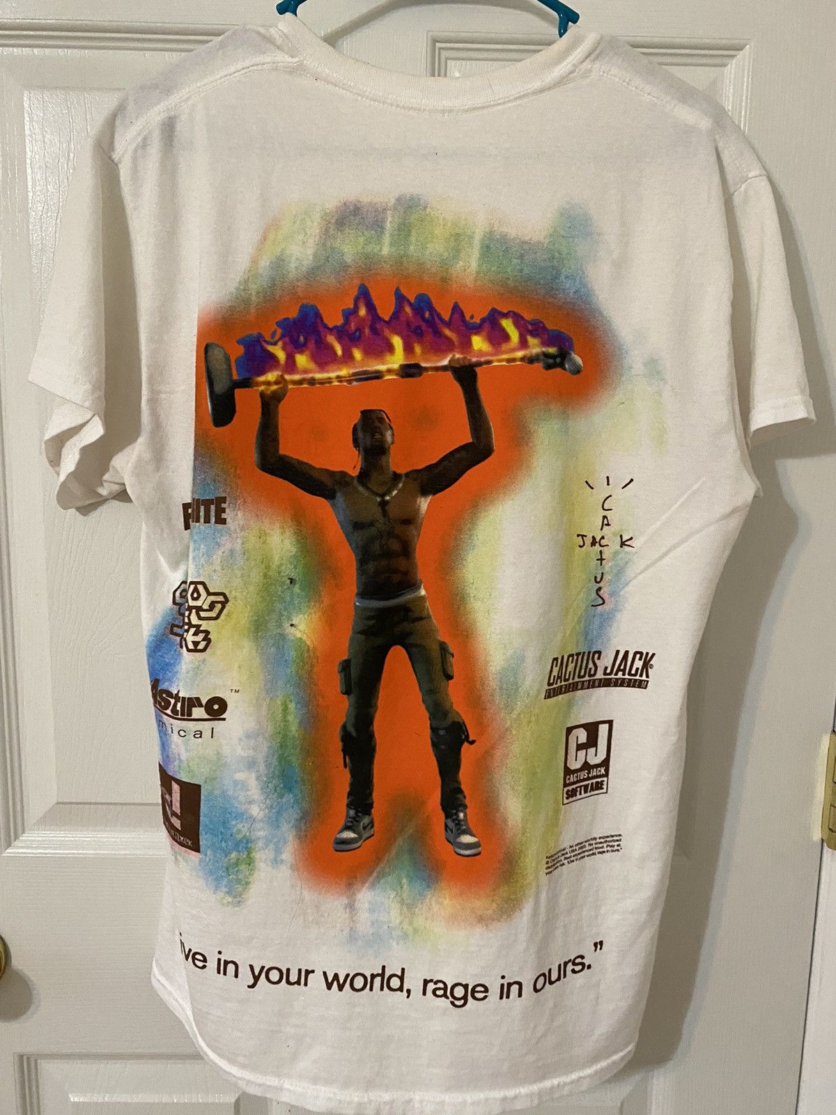 Travis Scott Travis Scott x Fortnite Rage Emote tee | Grailed