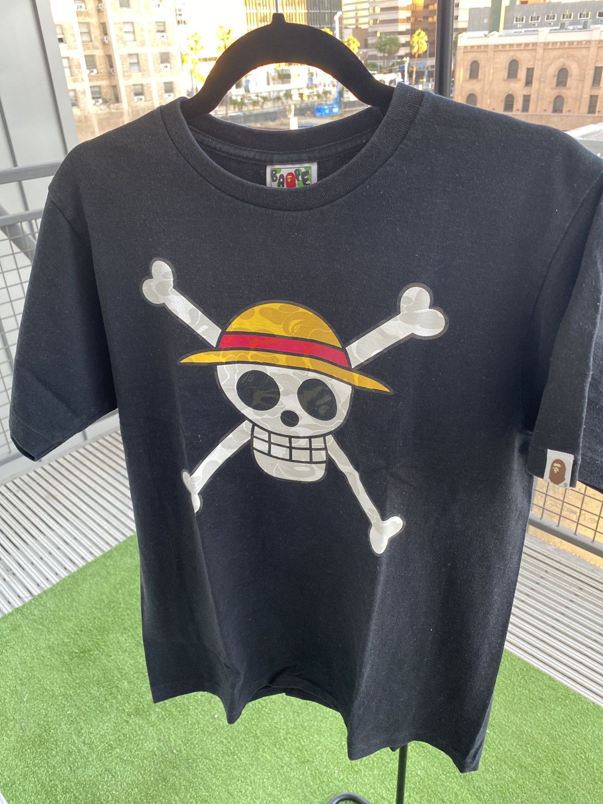 Bape × One Piece Bape x one piece jolly rogers tee | Grailed