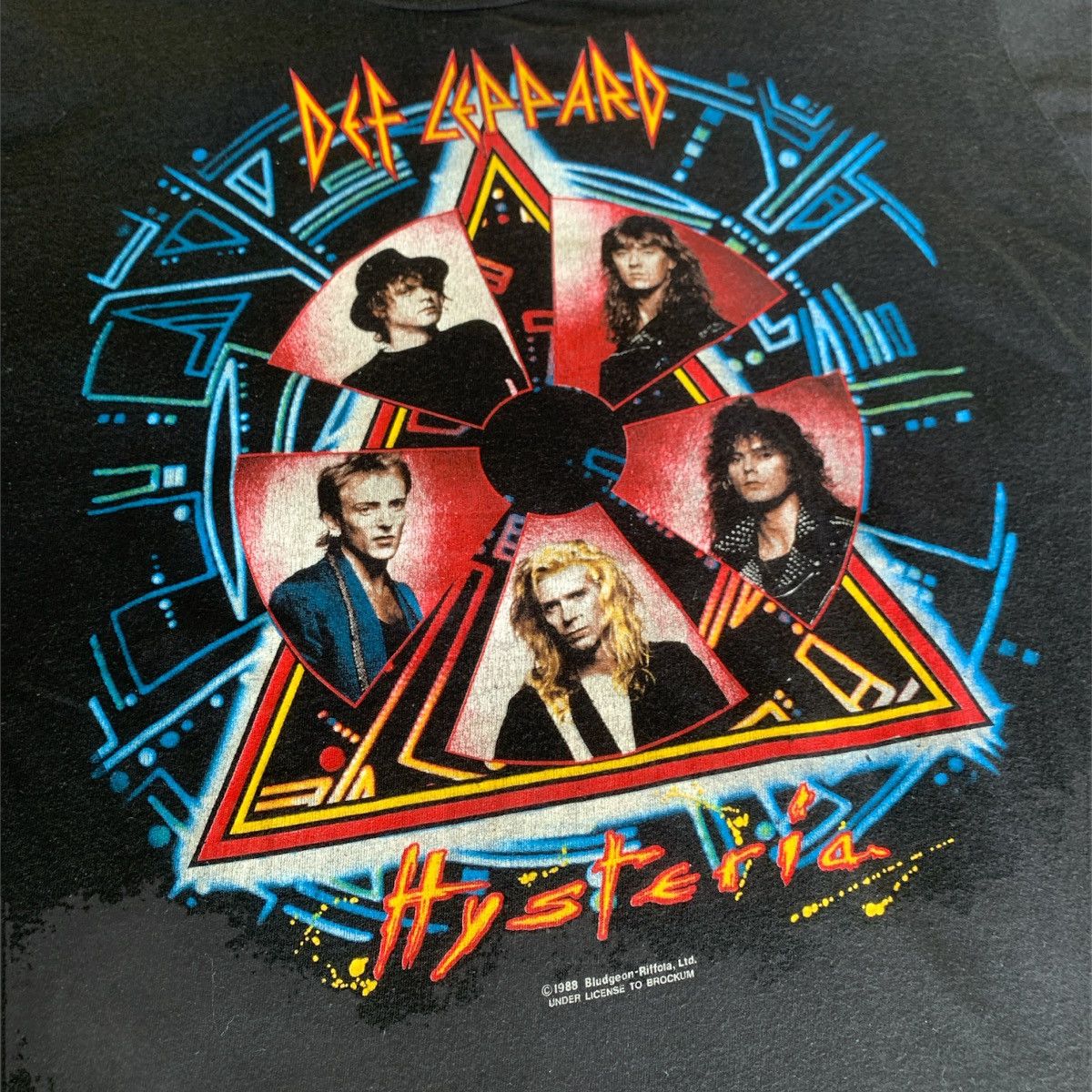 Band Tees × Vintage Rare 88’ Euro Def Leppard Hysteria Album T Shirt ...