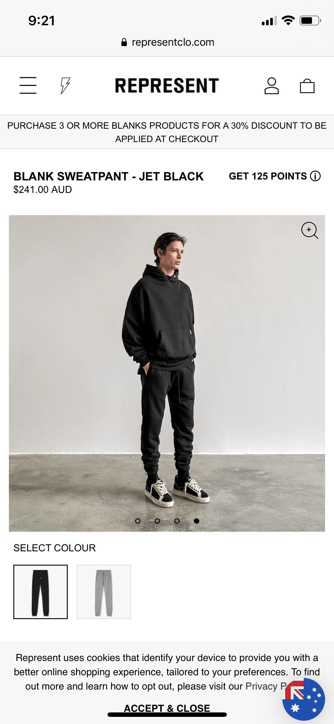 Represent Clo. Represent sweatpants/joggers jet black | Grailed