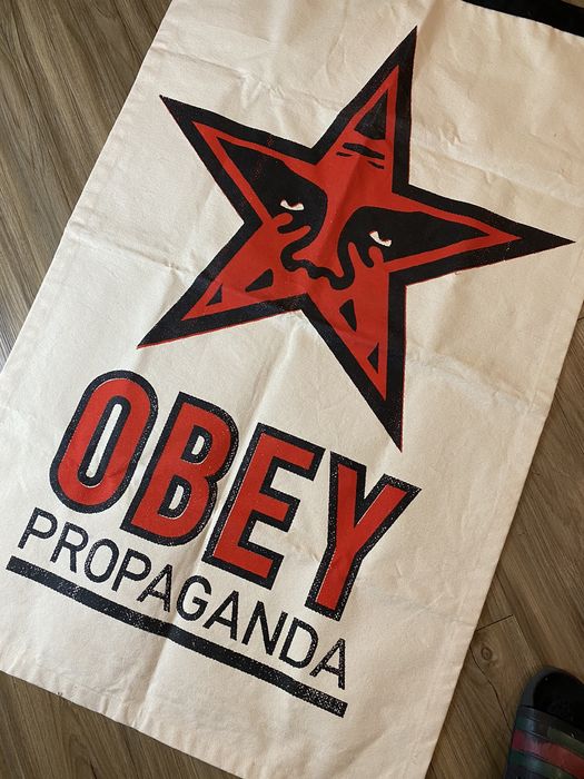 Vintage Obey Propaganda Canvas Banner (FRIENDS & FAMILY) | Grailed
