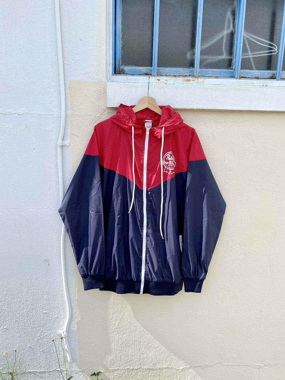 Pabst Blue Ribbon Pabst Blue Ribbon Beer Windbreaker Jacket | Grailed
