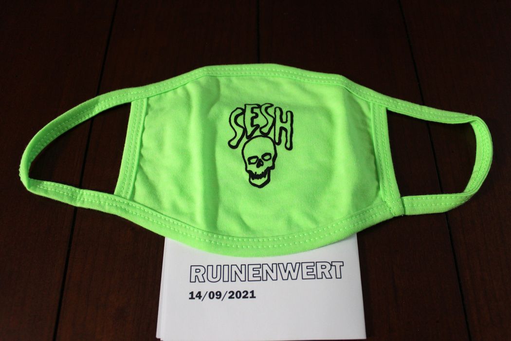 Team Sesh TeamSESH Skull Face Mask Green | Grailed