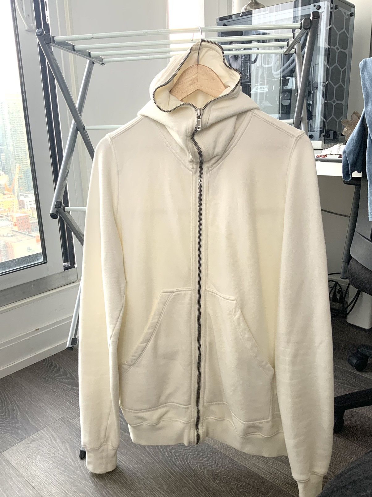 Rick Owens × Rick Owens Drkshdw 🥛Drkshdw Milk Gimp Hoodie size M ...