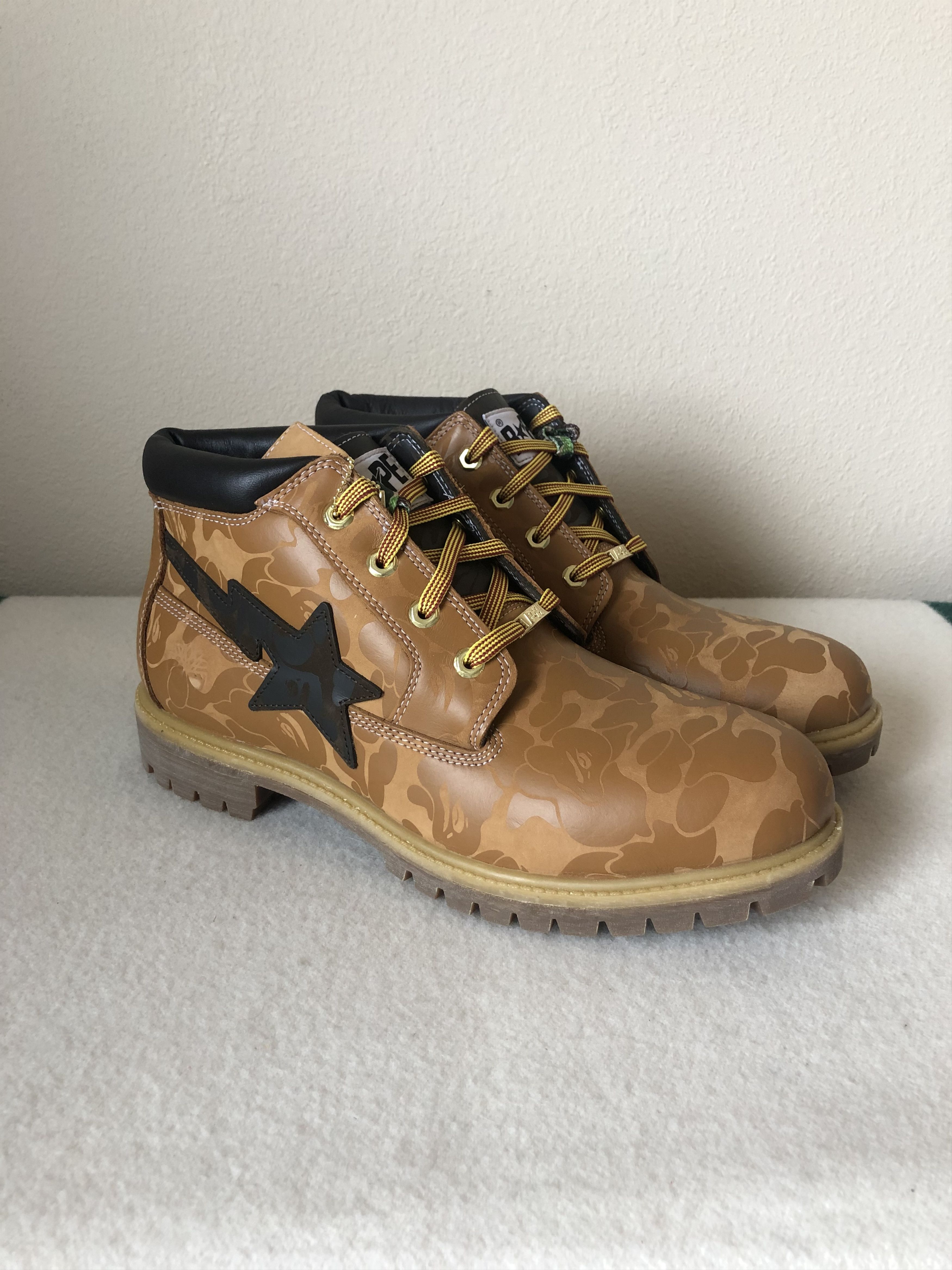 Bape × Timberland Bape Timberland Chukka Boots | Grailed