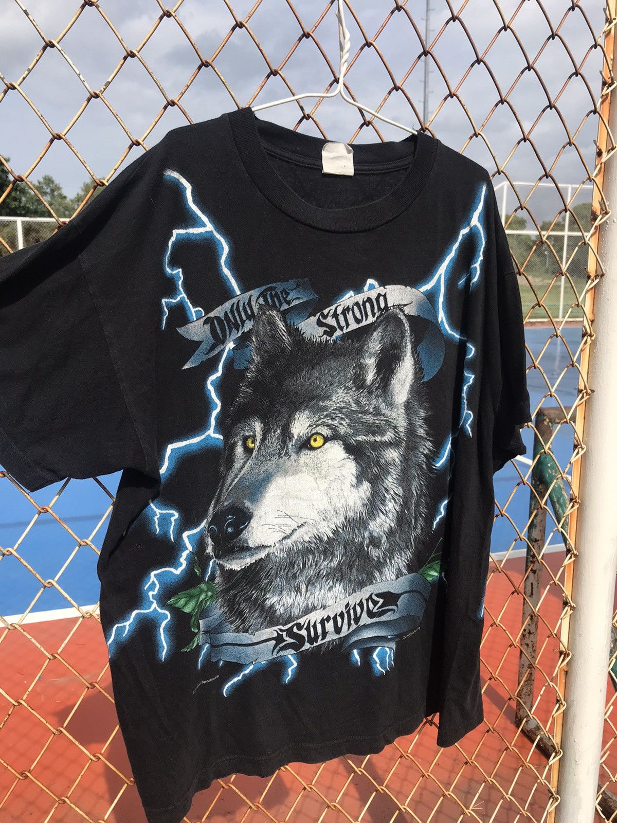 Streetwear × Vintage Vintage 90s American Thunder Travis Scott Wolf ...