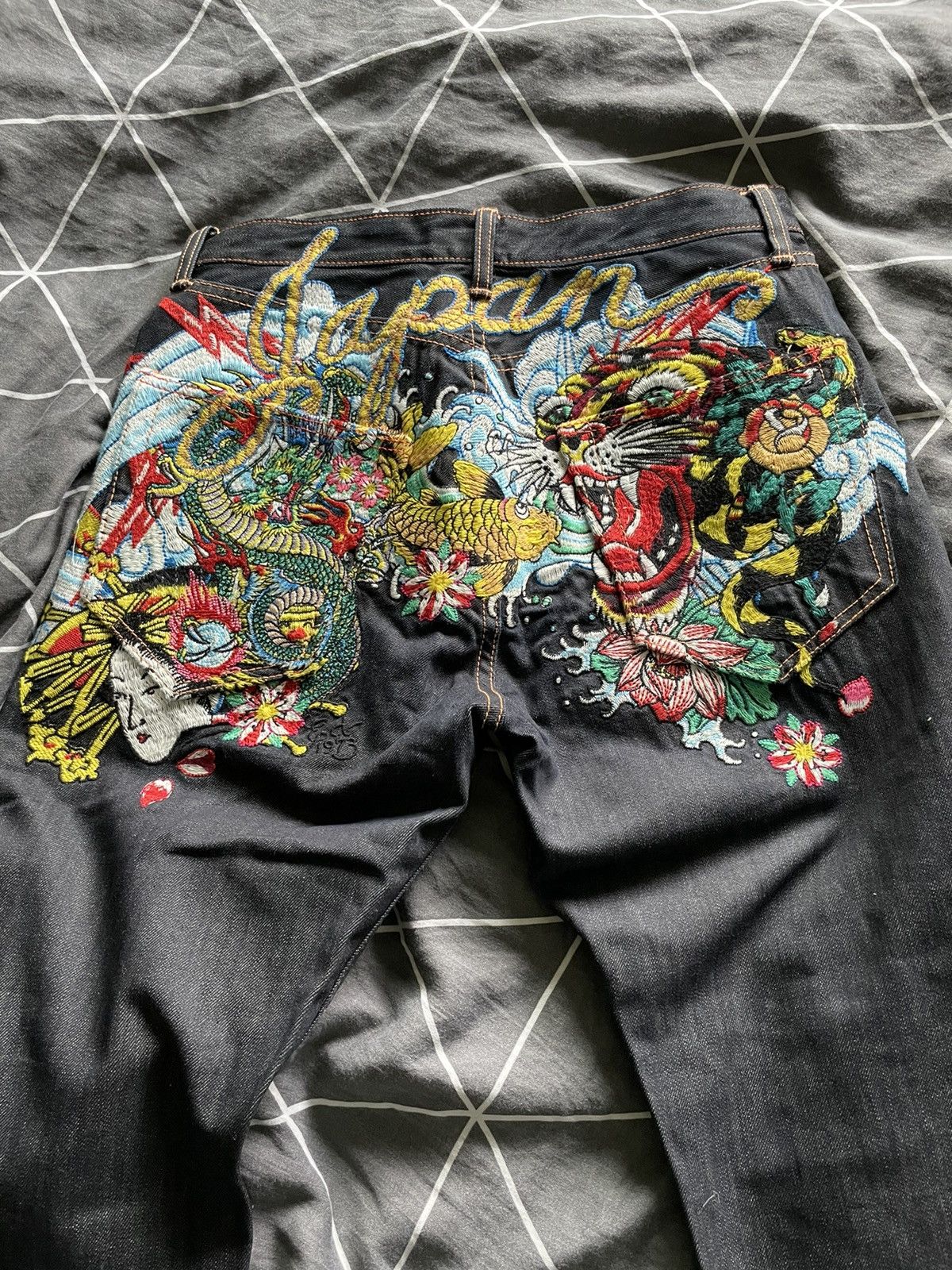 Ed Hardy Ed Hardy Japan Tiger Baggy Jeans | Grailed