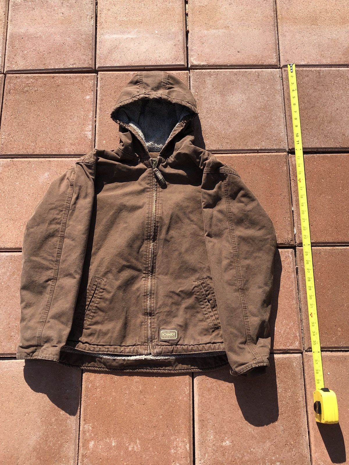 Vintage Brown Schmidt Workwear Jacket ️Tag States XL ️Fur Inside | Grailed
