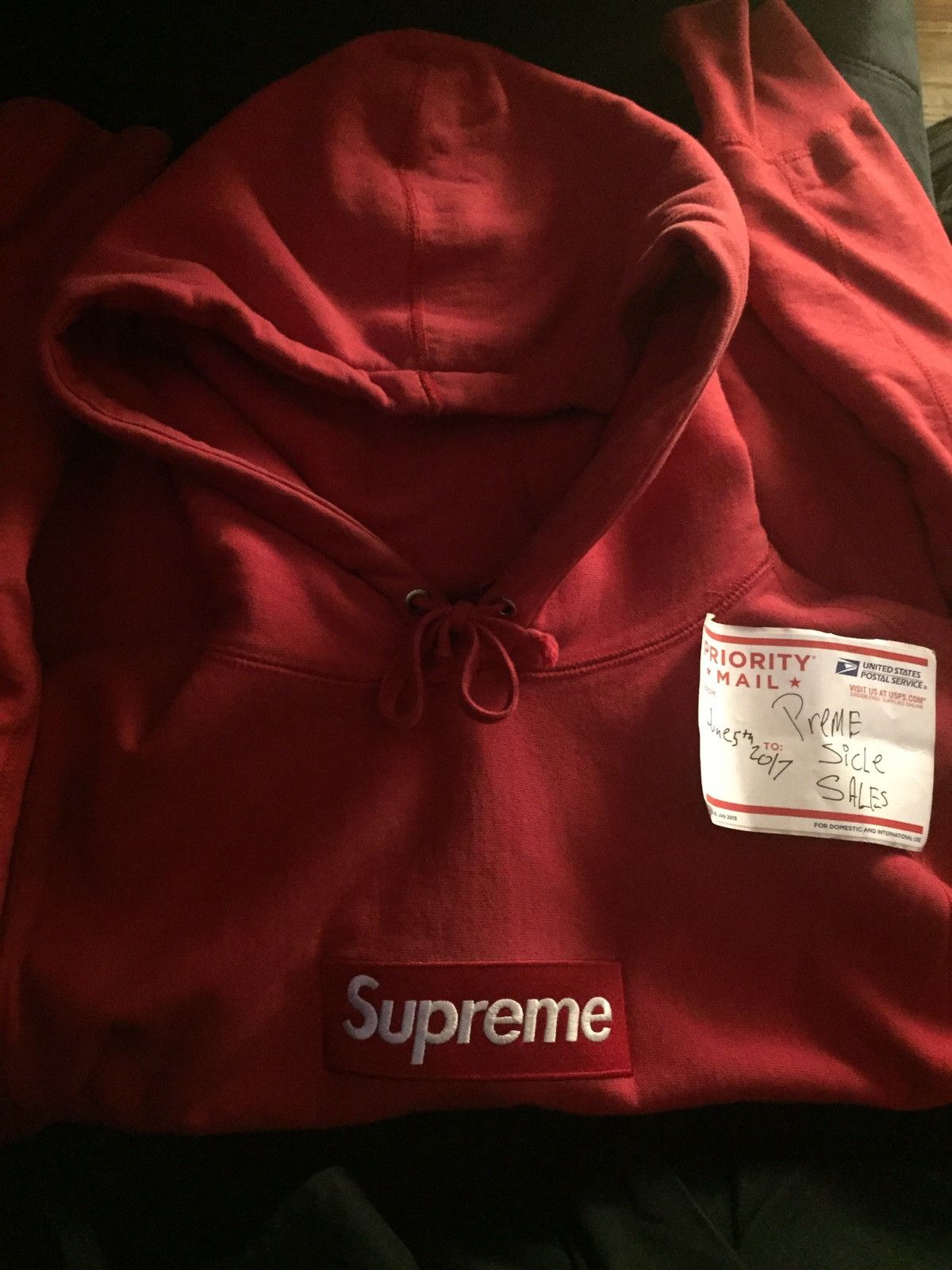 Supreme Red Box Logo Hoodie | Grailed