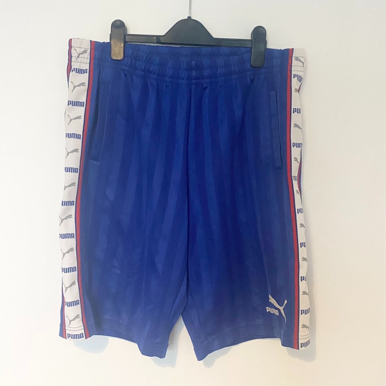 Puma Vintage Puma Blue Shorts Large | Grailed