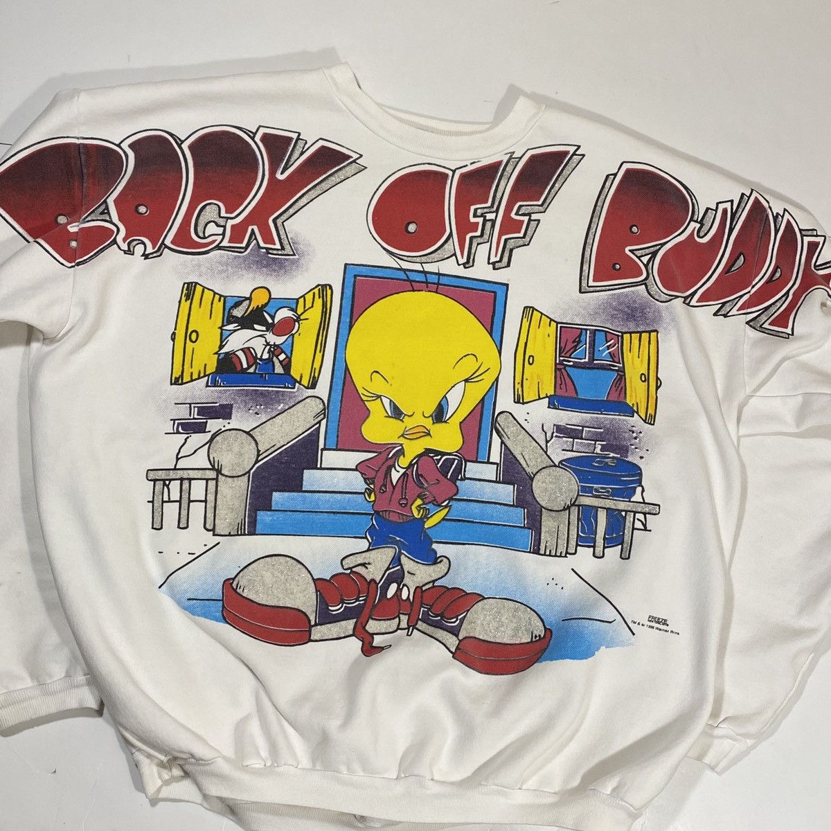 Disney × Streetwear × Vintage 90’s Tweety Back Off Buddy Sweatshirt ...