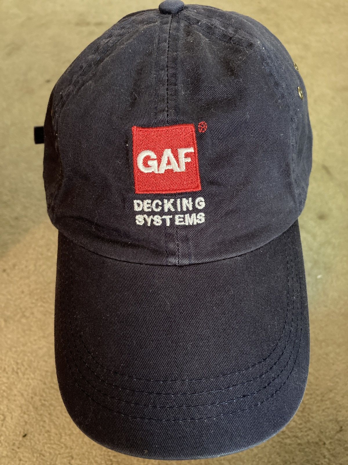 Vintage GAF Decking Systems dad trucker golf golfing vintage hat cap ...