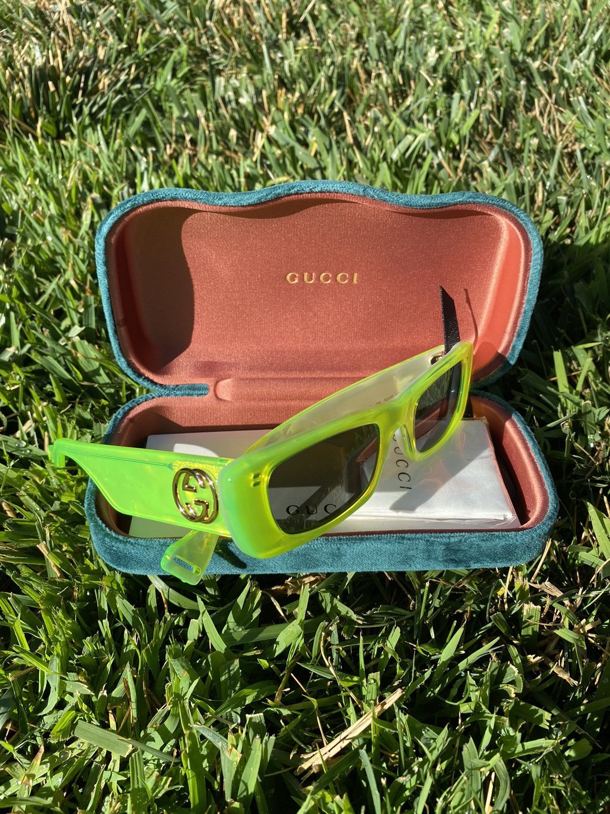 Gucci RARE - Vintage Gucci Neon Sunglasses | Grailed