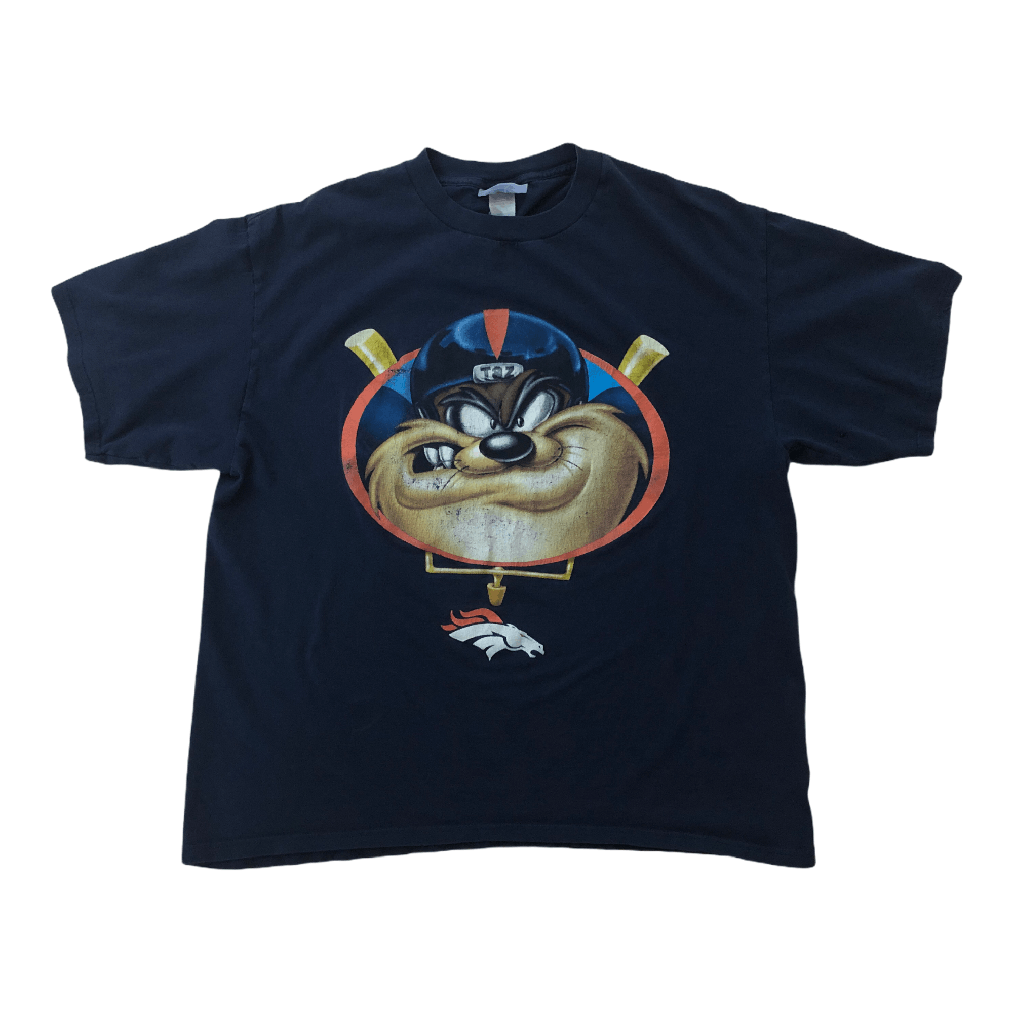 Csa × Vintage Taz Denver Broncos Vintage 90s Looney Tunes T-Shirt | Grailed
