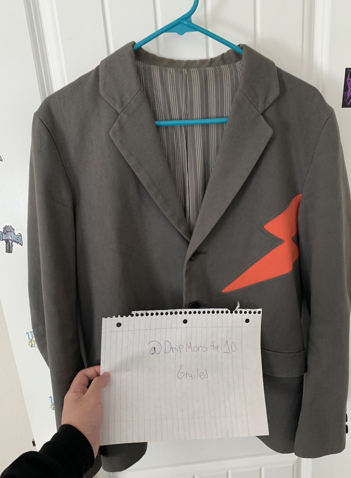 Undercover Undercover AW 2001-2002 D.A.V.F Thunder Bolt Blazer | Grailed