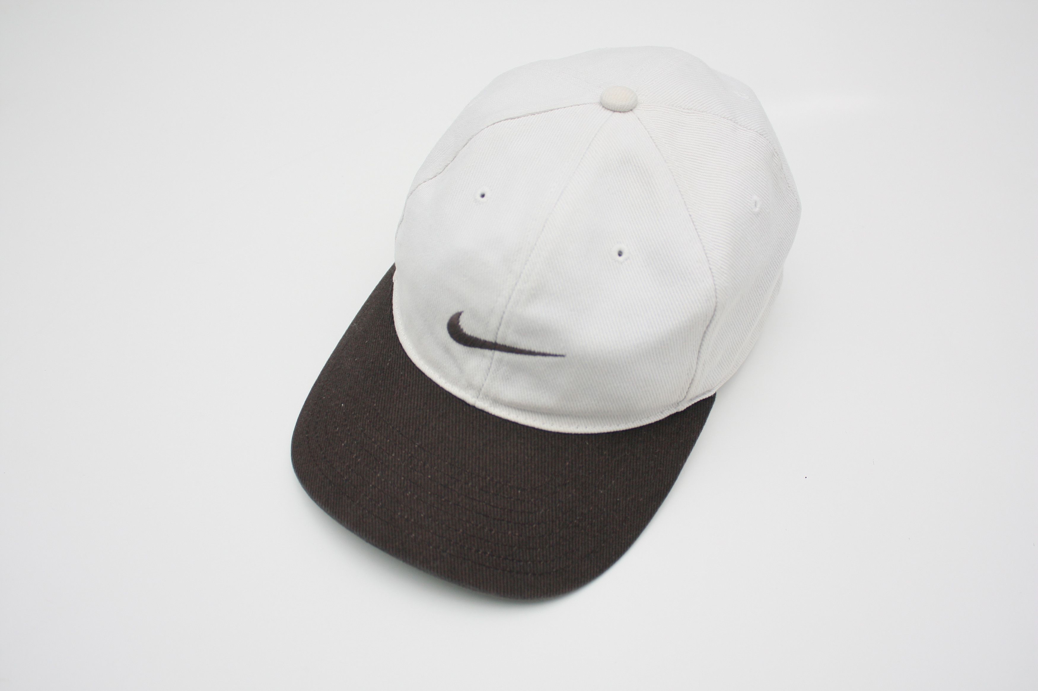 Nike × Vintage Nike Vintage White Black Baseball Cap 80s 90s | Grailed