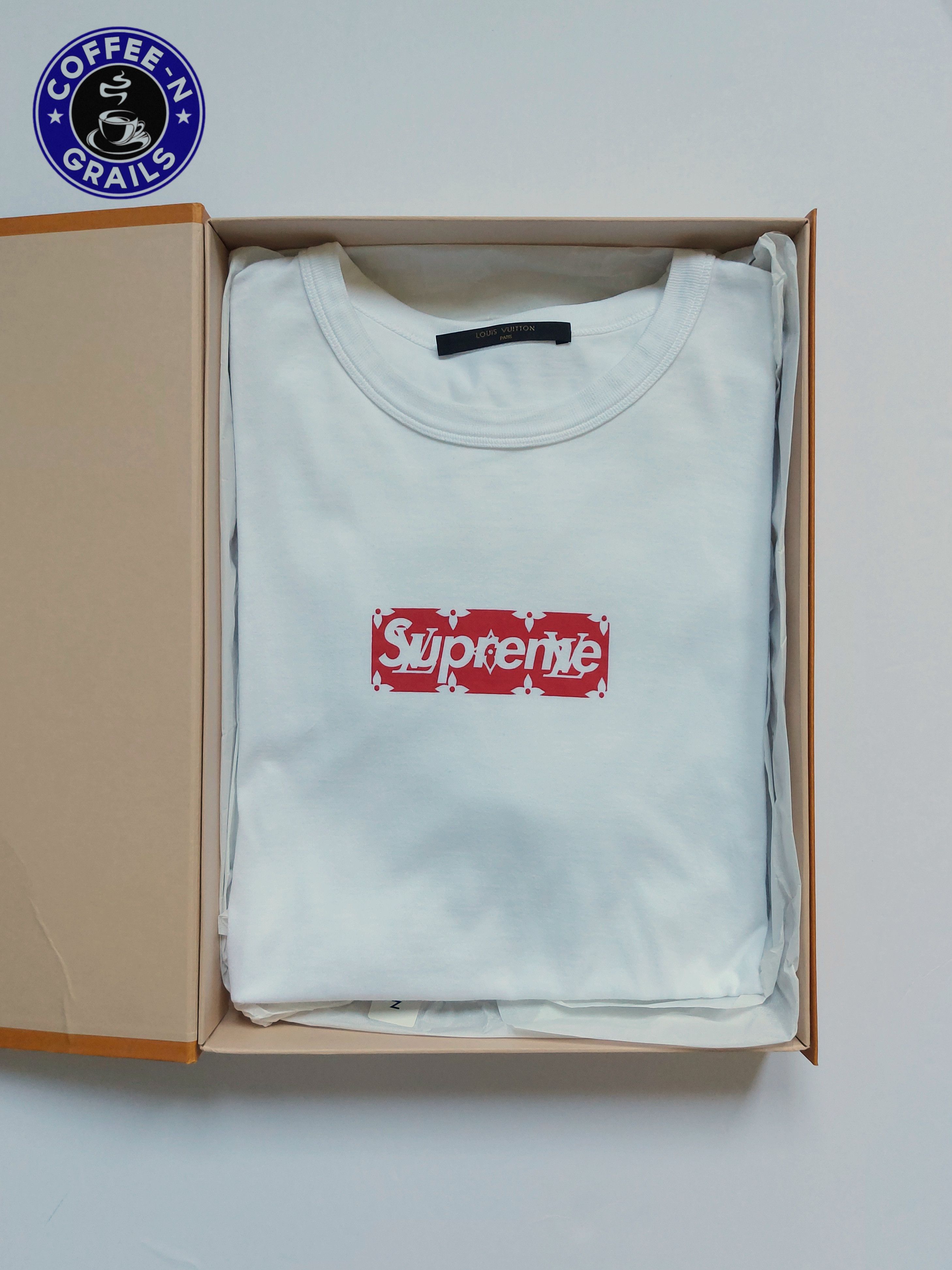 Supreme 2017 Louis Vuitton Box Logo Tee | Grailed