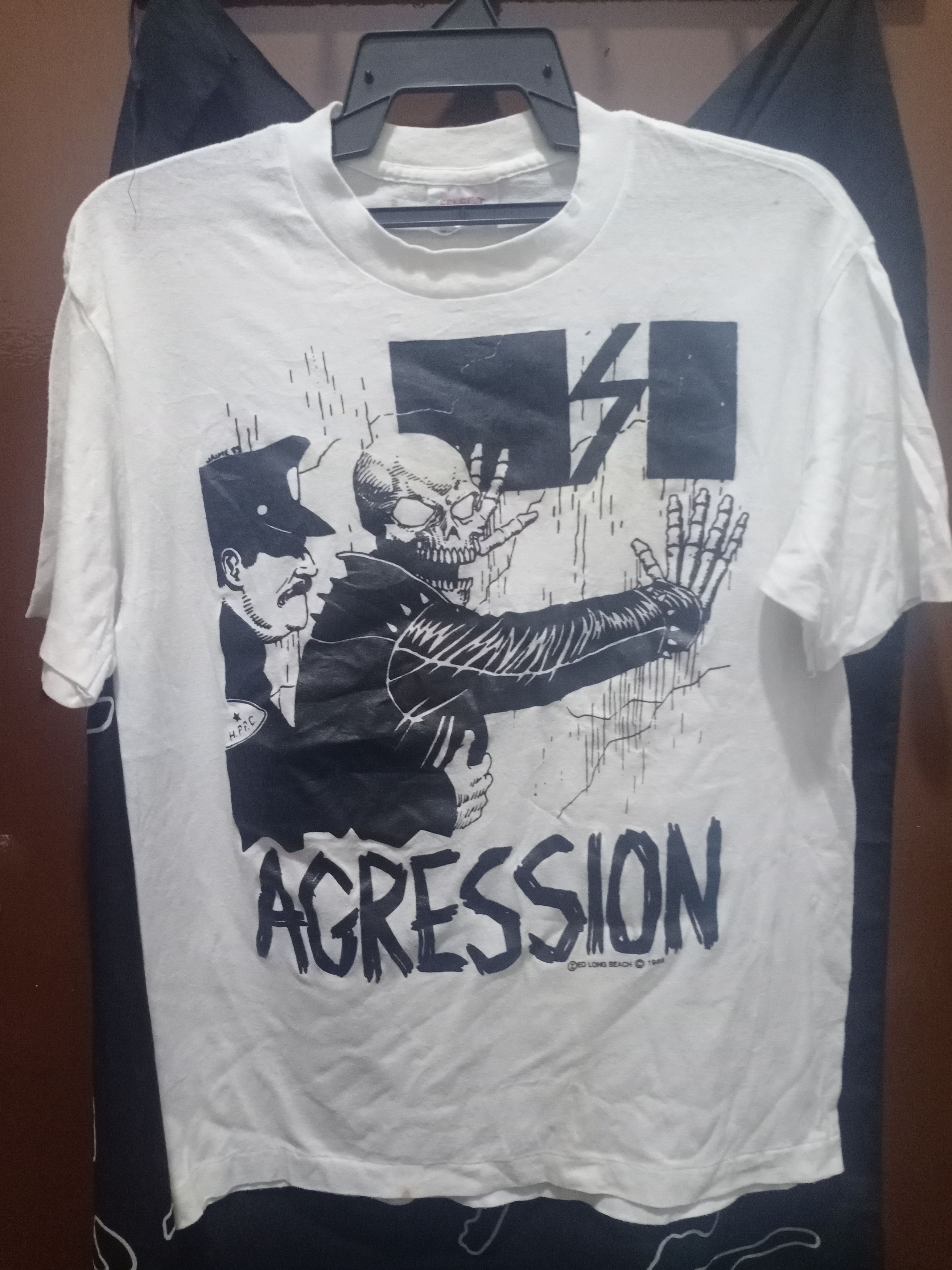 Band Tees × Rock T Shirt × Vintage Vintage Agression Rare Punk Band ...