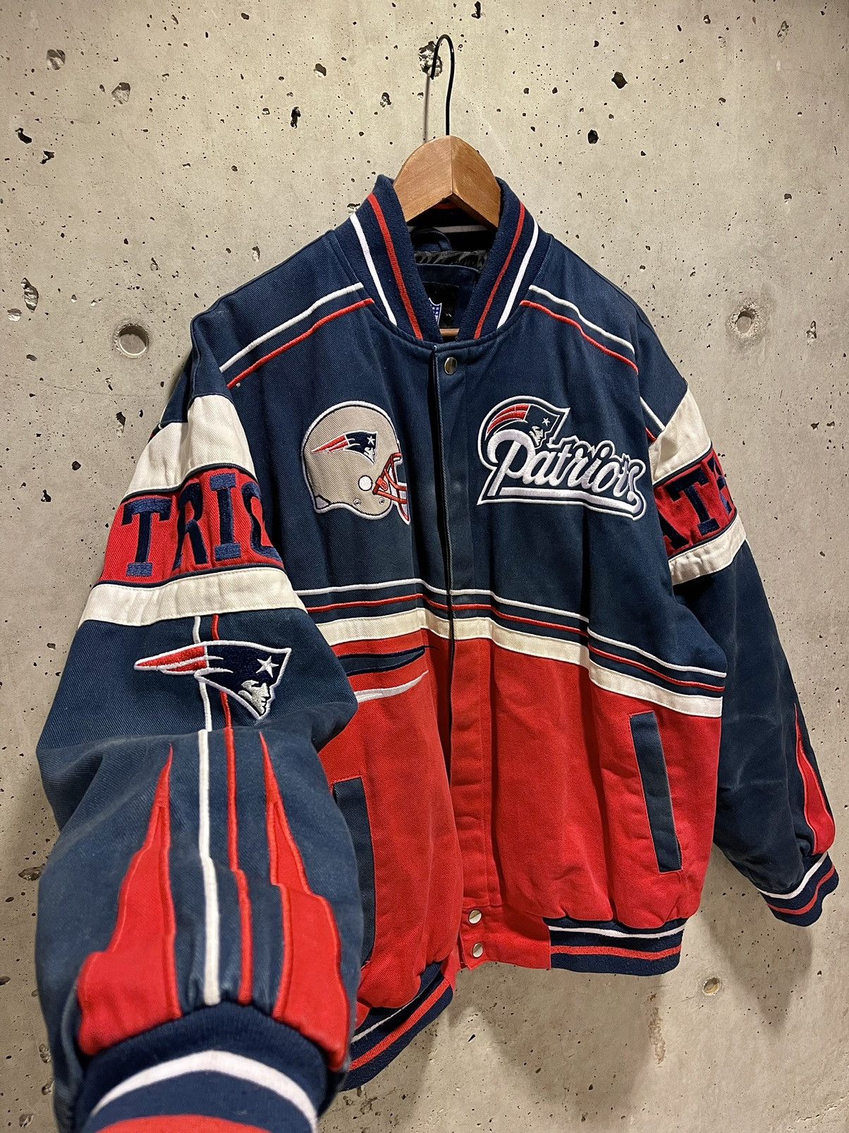Vintage Patriots x Vintage x NFL Denim Jacket | Grailed