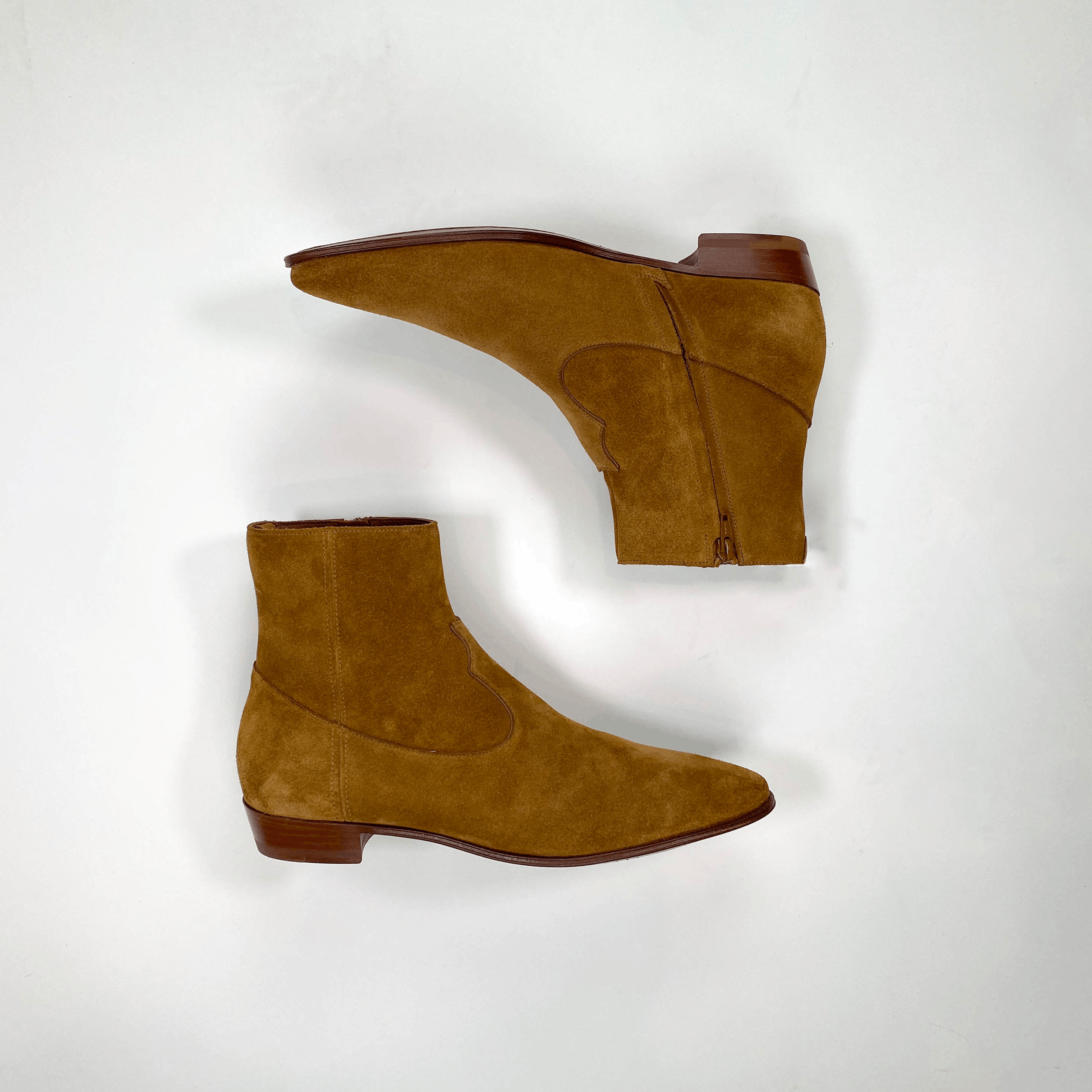 Celine SS19 Jacno 30 Suede Western Boots | Grailed