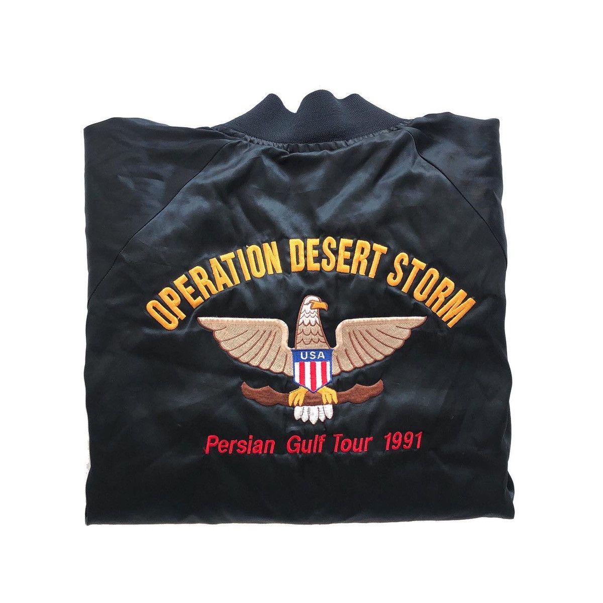 Vintage Vintage 1991 Operation Desert Storm Tour Satin Jacket | Grailed