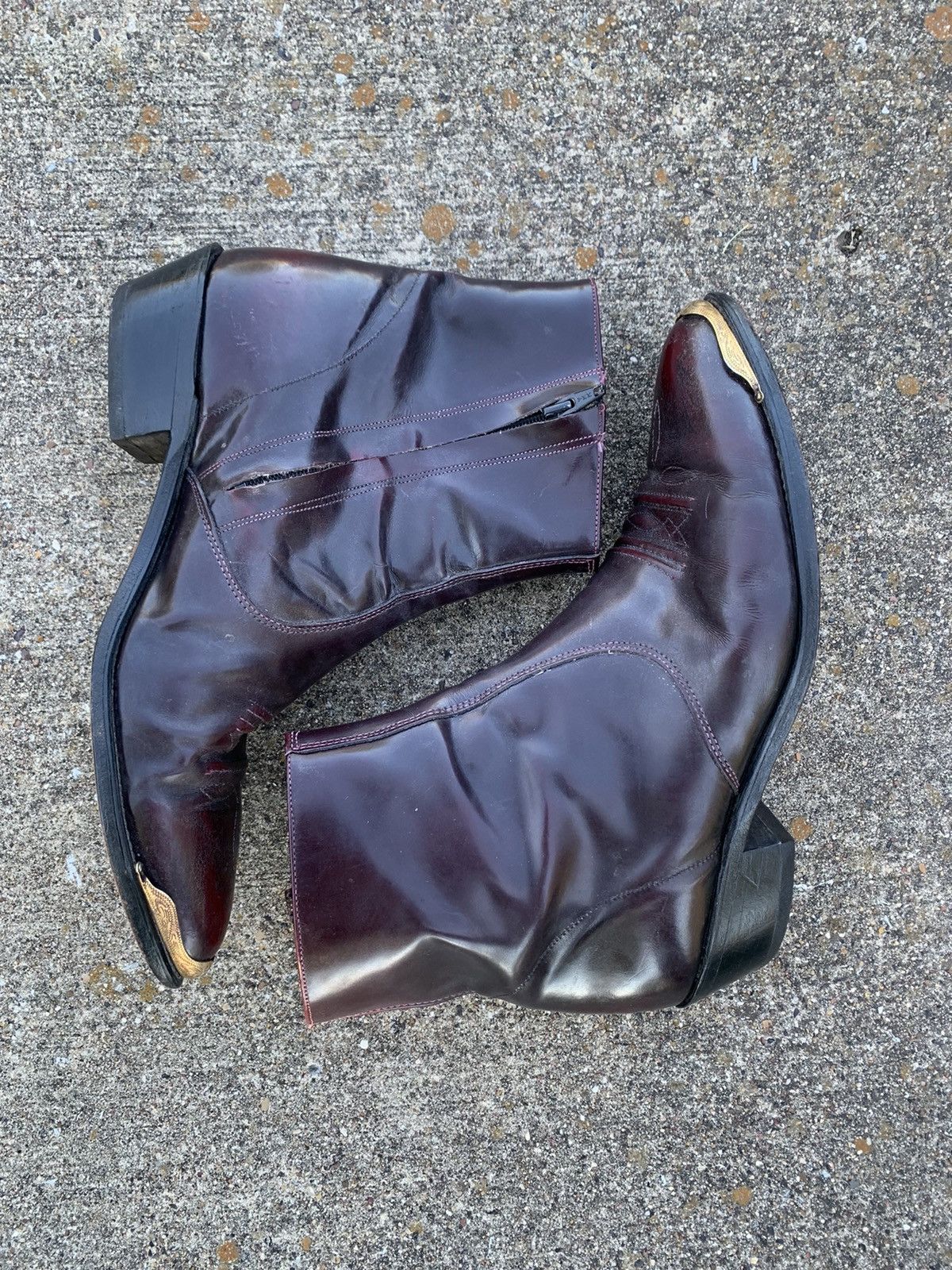 Chelsea Boots × Vintage RARE Western Gold Tip Boots MADE USA | Grailed