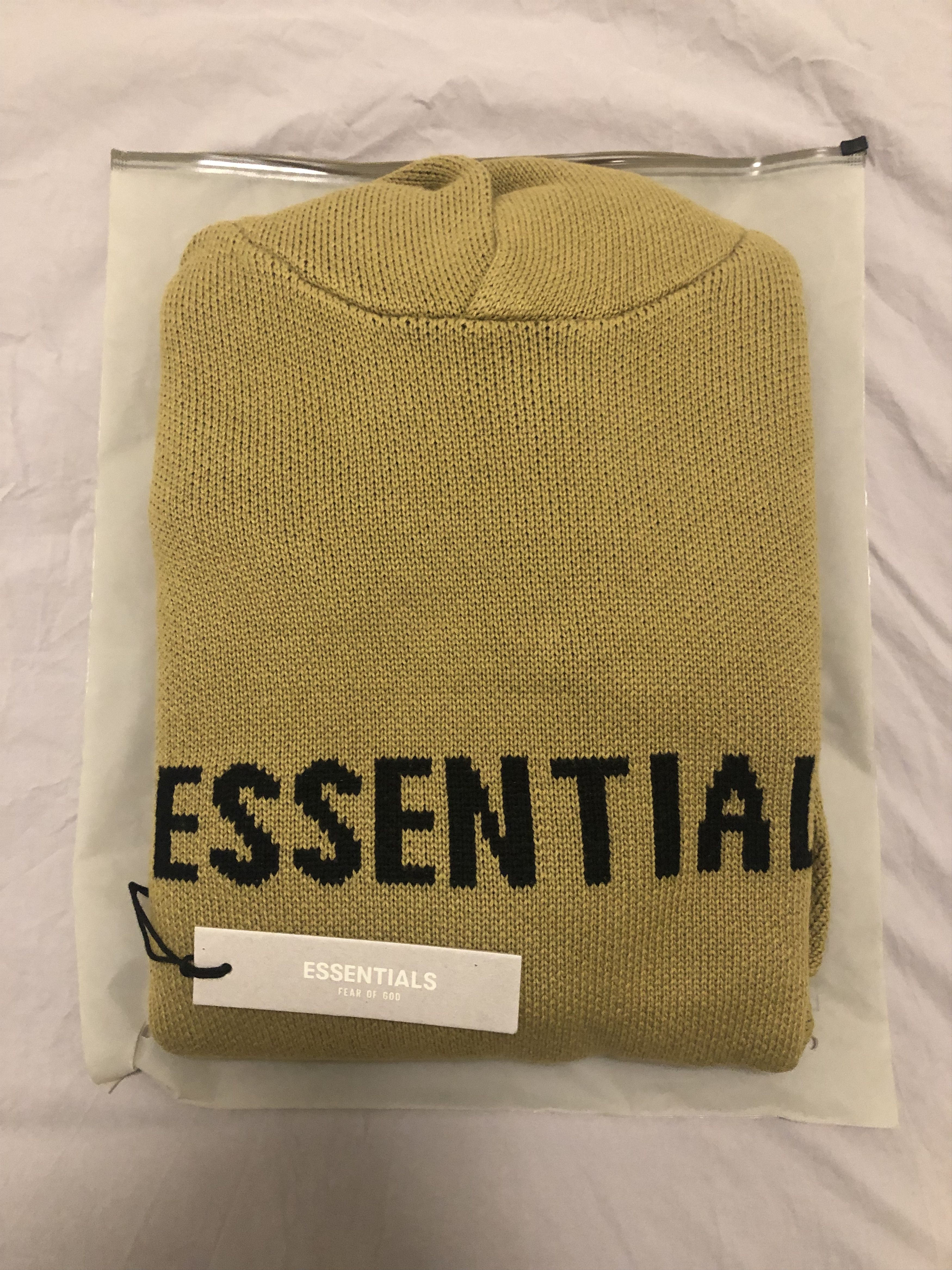 Fear of God Essentials Fear Of God Knit Sweater Amber (Size XL) | Grailed