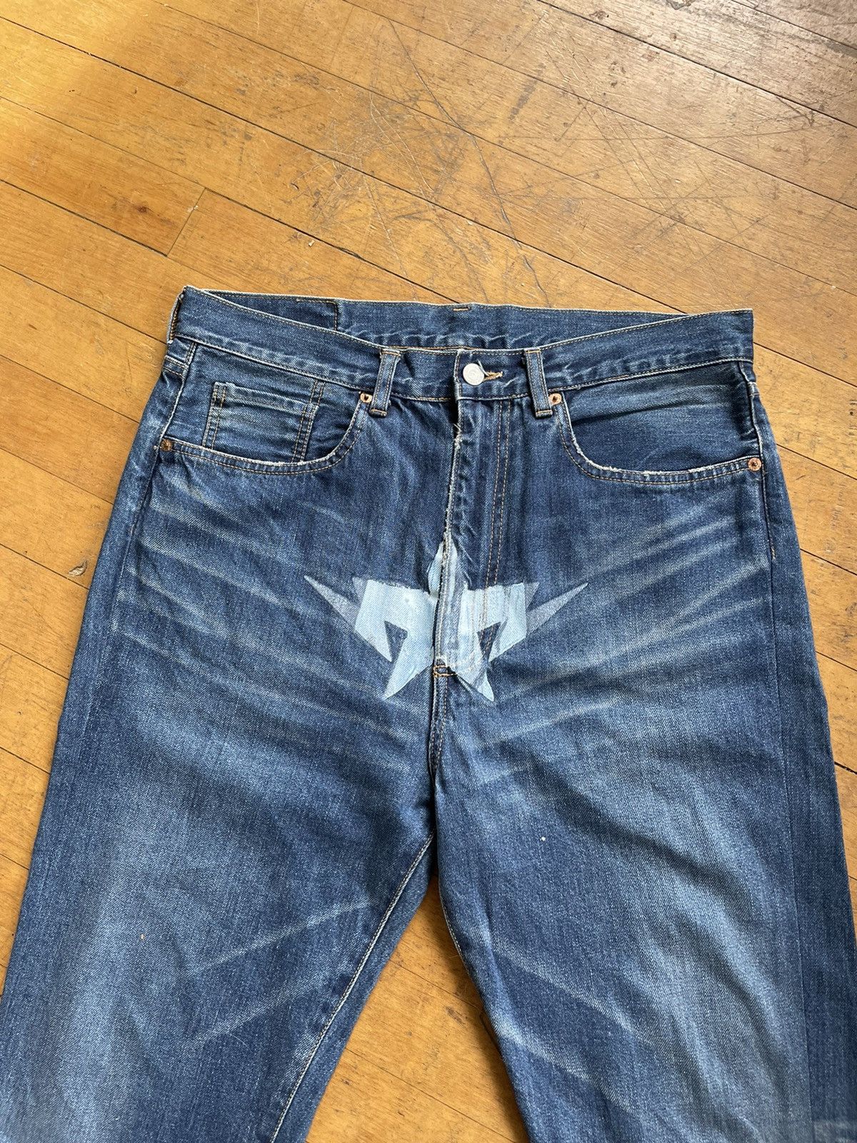 Bape 2006 Bape bapesta Star twinsta logo denim jeans | Grailed