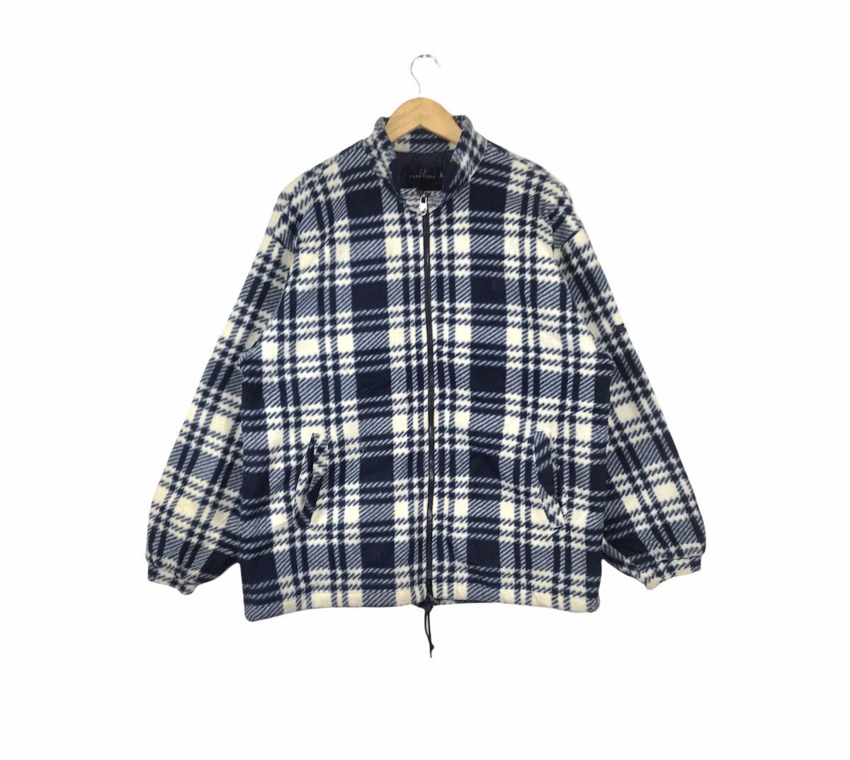 Fred Perry × Vintage Vintage Hooligan Fred Perry Light Zipper Checked ...