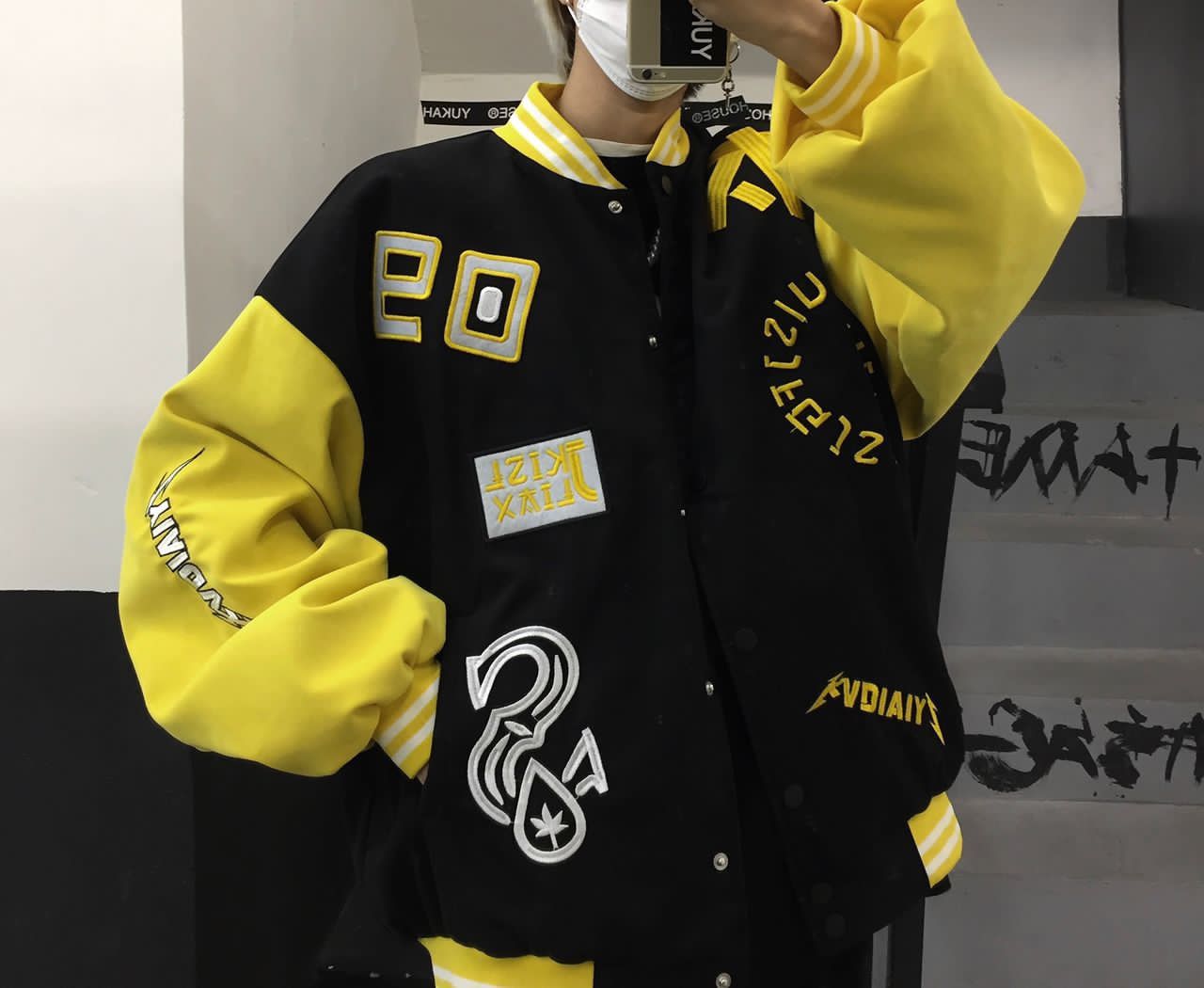 Very Cool Duo Color Bomber Jacket Varsity Jacket Collection | Grailed