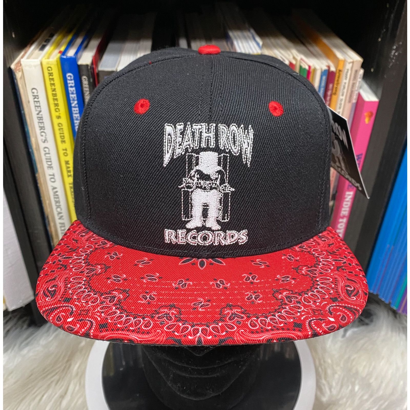 Death Row Records Death Row Records Red Bandana Brim Snapback Hat "NWT ...