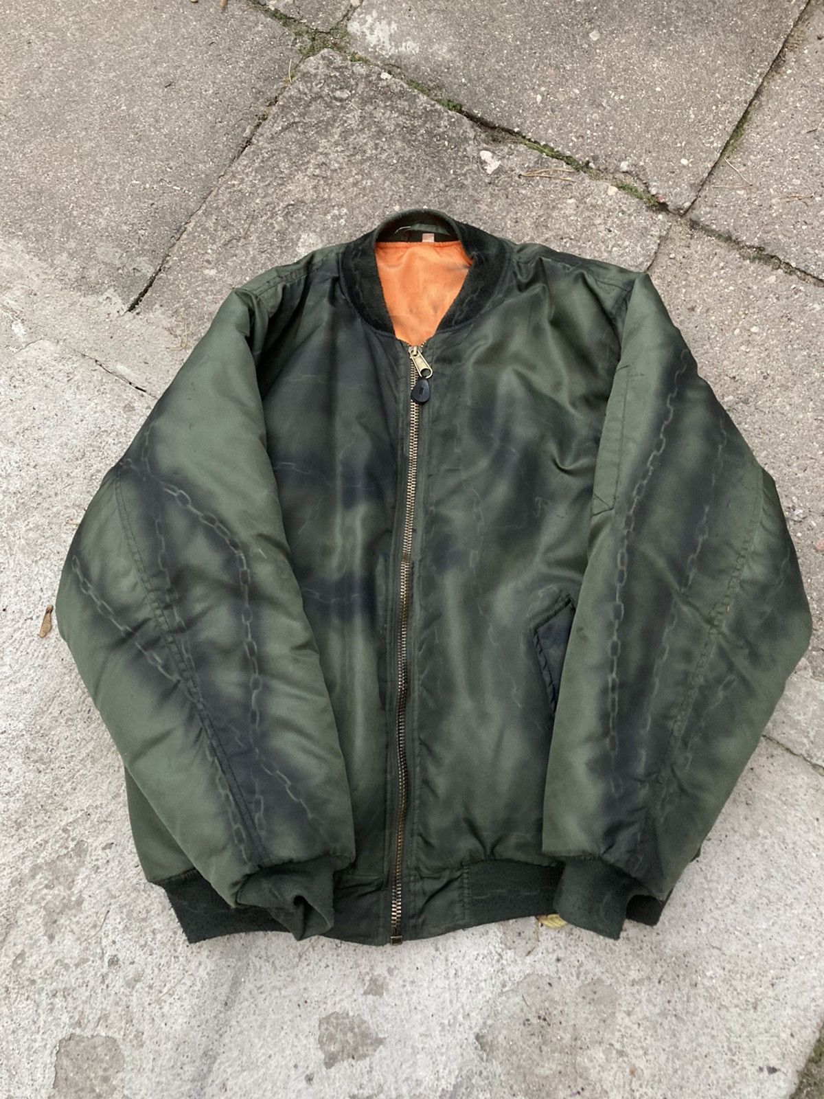 Custom Custom Bomber Jacket Chains Airbrushed XL | Grailed