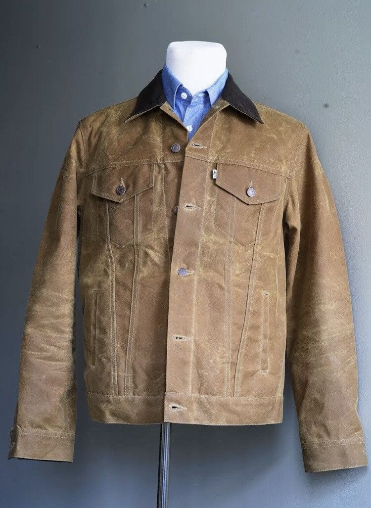Levi's Filson x Levis Trucker Jacket Size L Tin Cloth Moleskin | Grailed