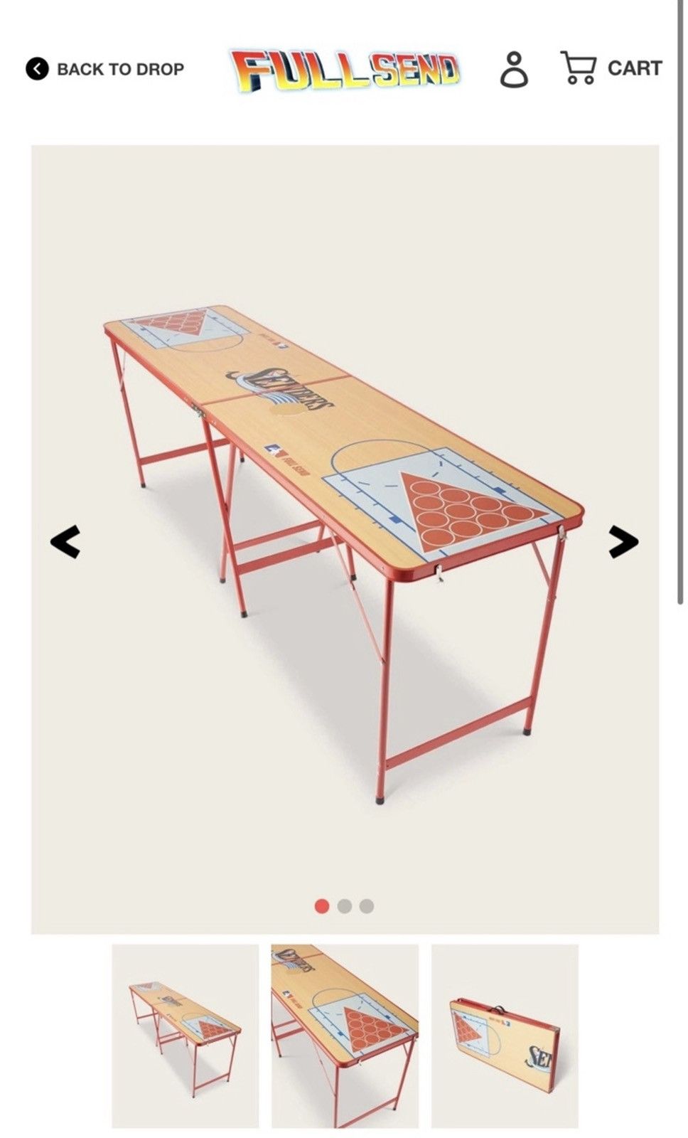 Full Send Senders Beer Pong Table | Grailed