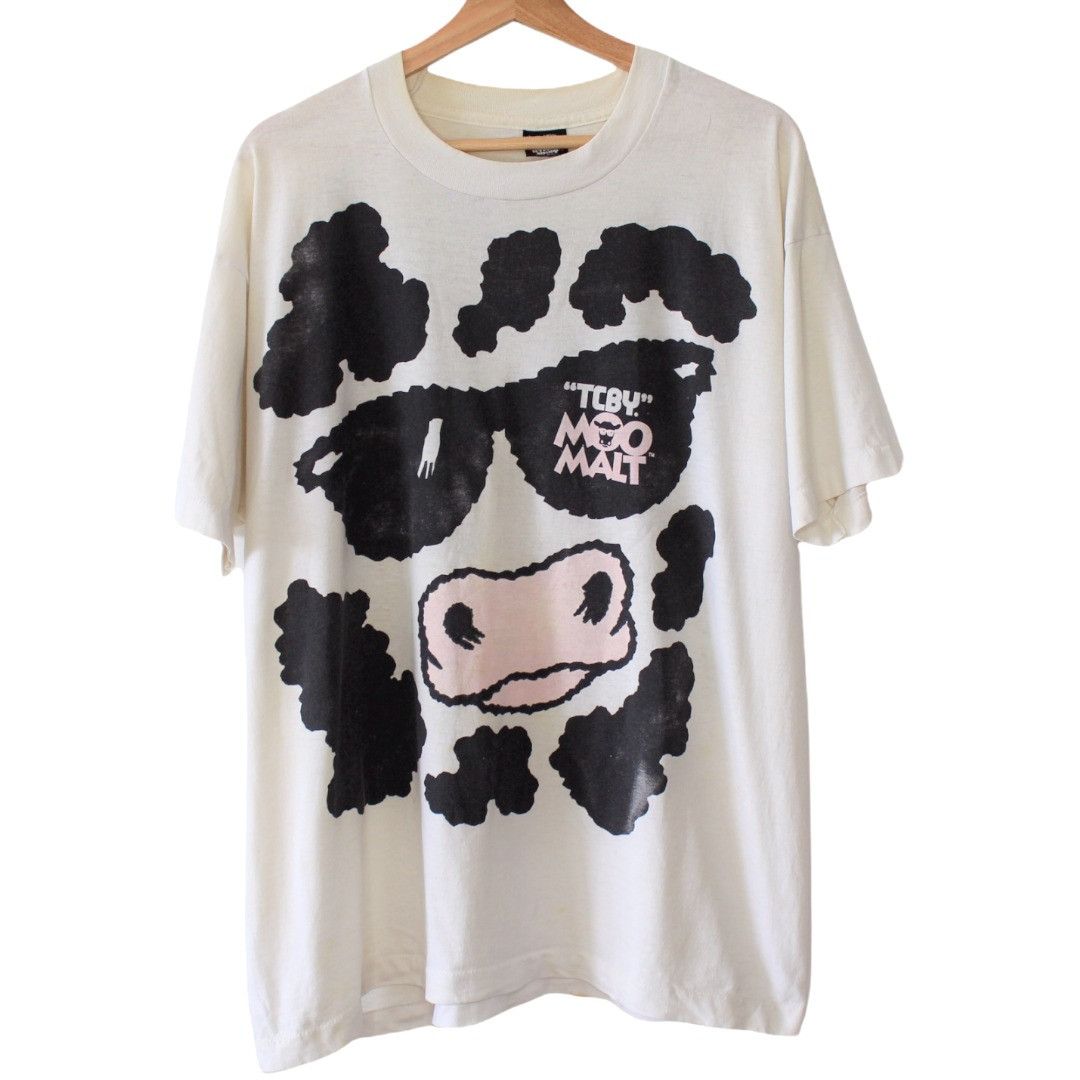 Screen Stars K291 VintageScreen Stars Best TCBY Moo Malt Cow Shirt Made ...