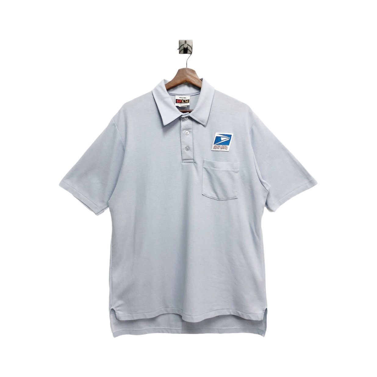 Made In Usa × Vintage Vintage 90s Official USPS Polo Tshirt Size L ...